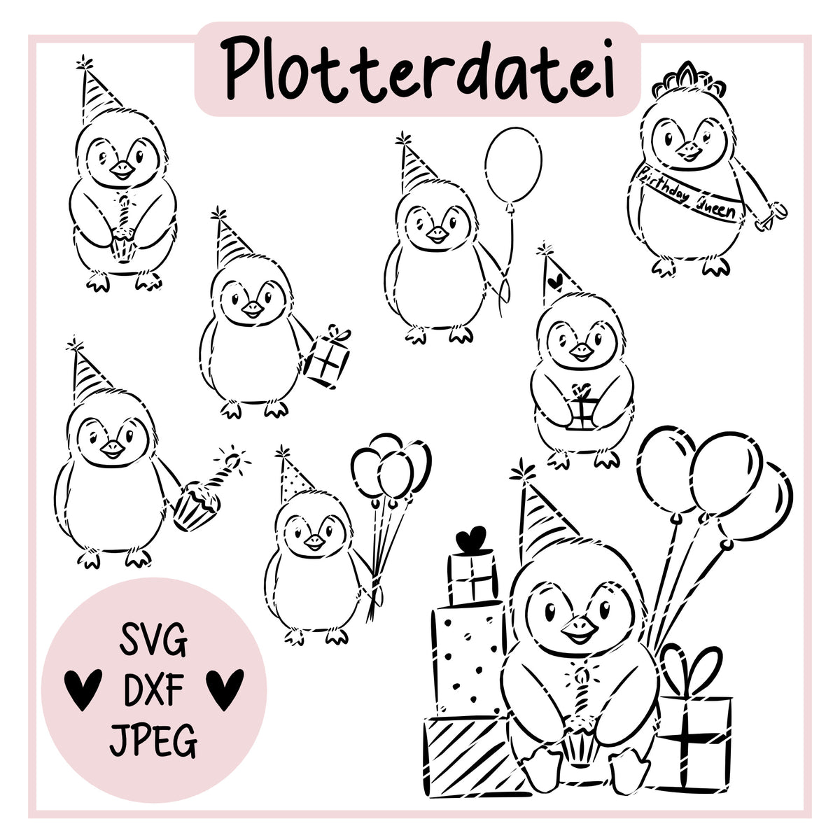Party Pingu Plotterdatei – Milbow