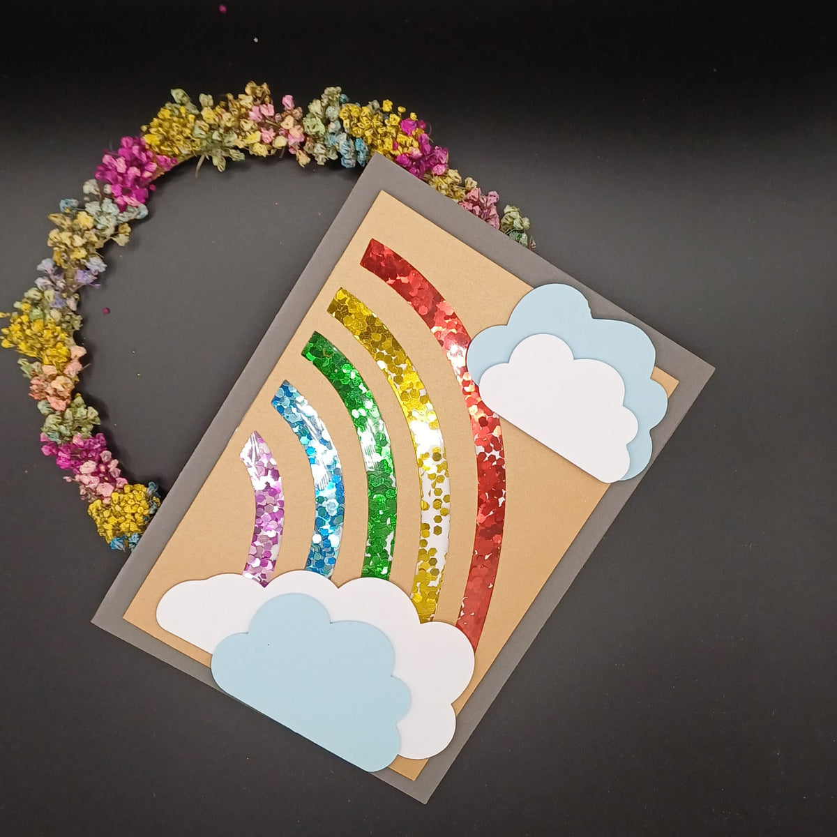 Schüttelkarte Regenbogen Plotterdatei – Milbow