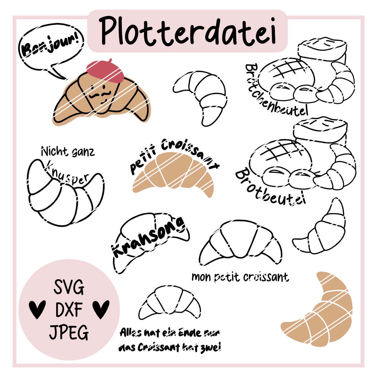 Croissant Plotterdatei – Milbow