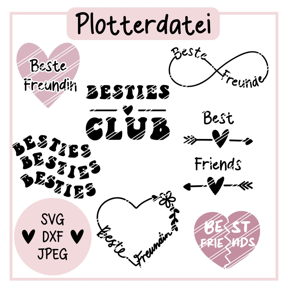 Beste Freunde Plotterdatei – Milbow