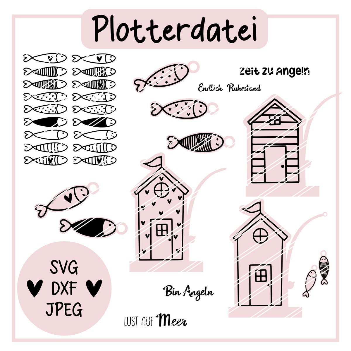 Fische Angeln Plotterdatei – Milbow