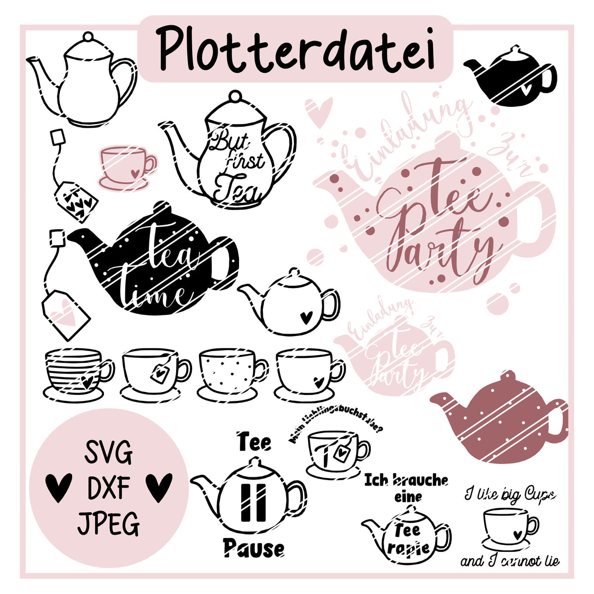 Tea Time Plotterdatei – Milbow