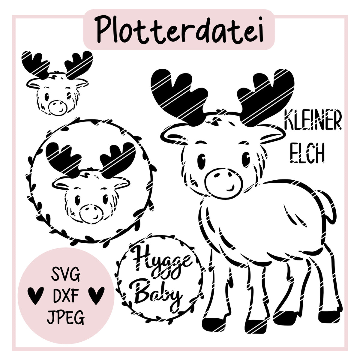 Elch Plotterdatei – Milbow