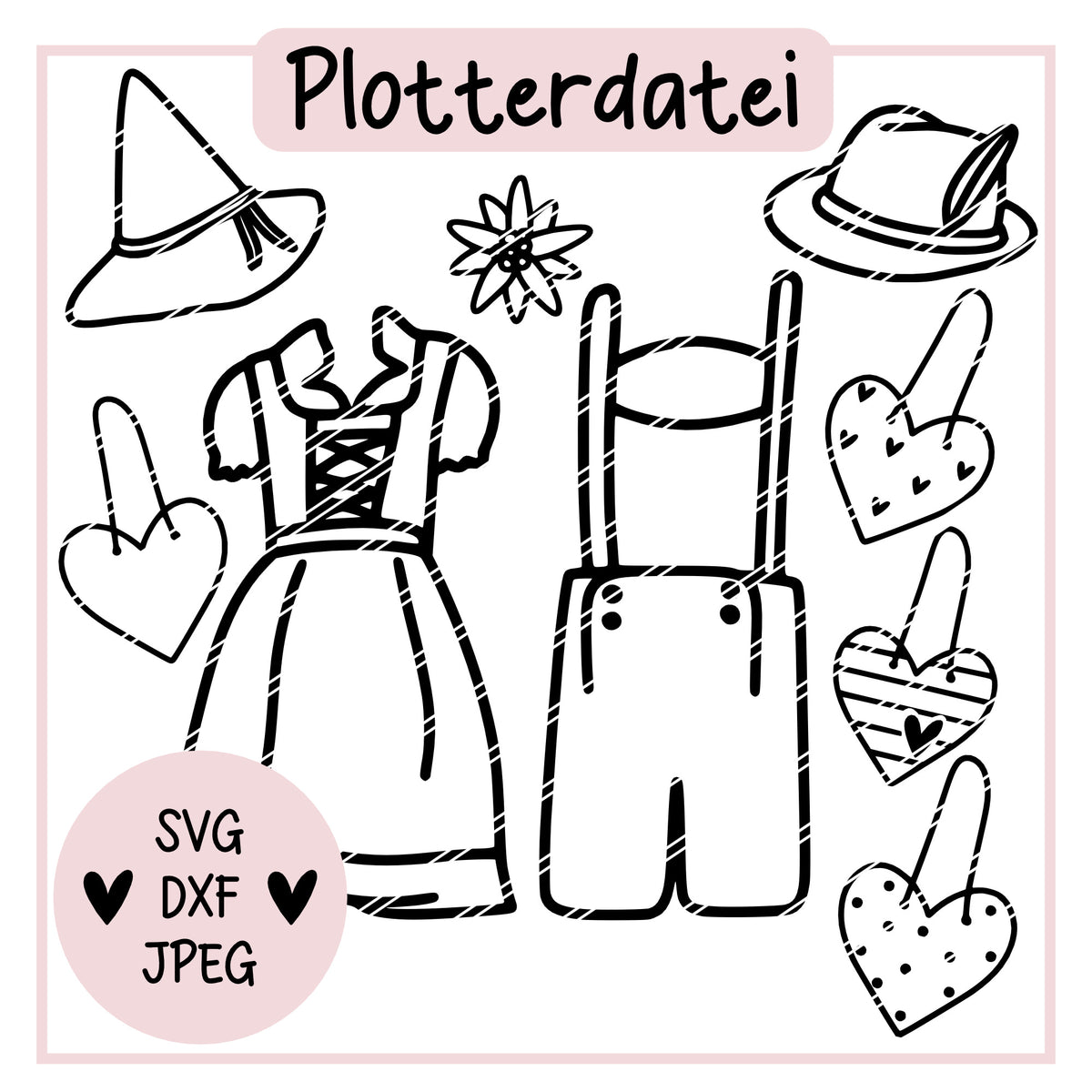 Trachten Plotterdatei – Milbow