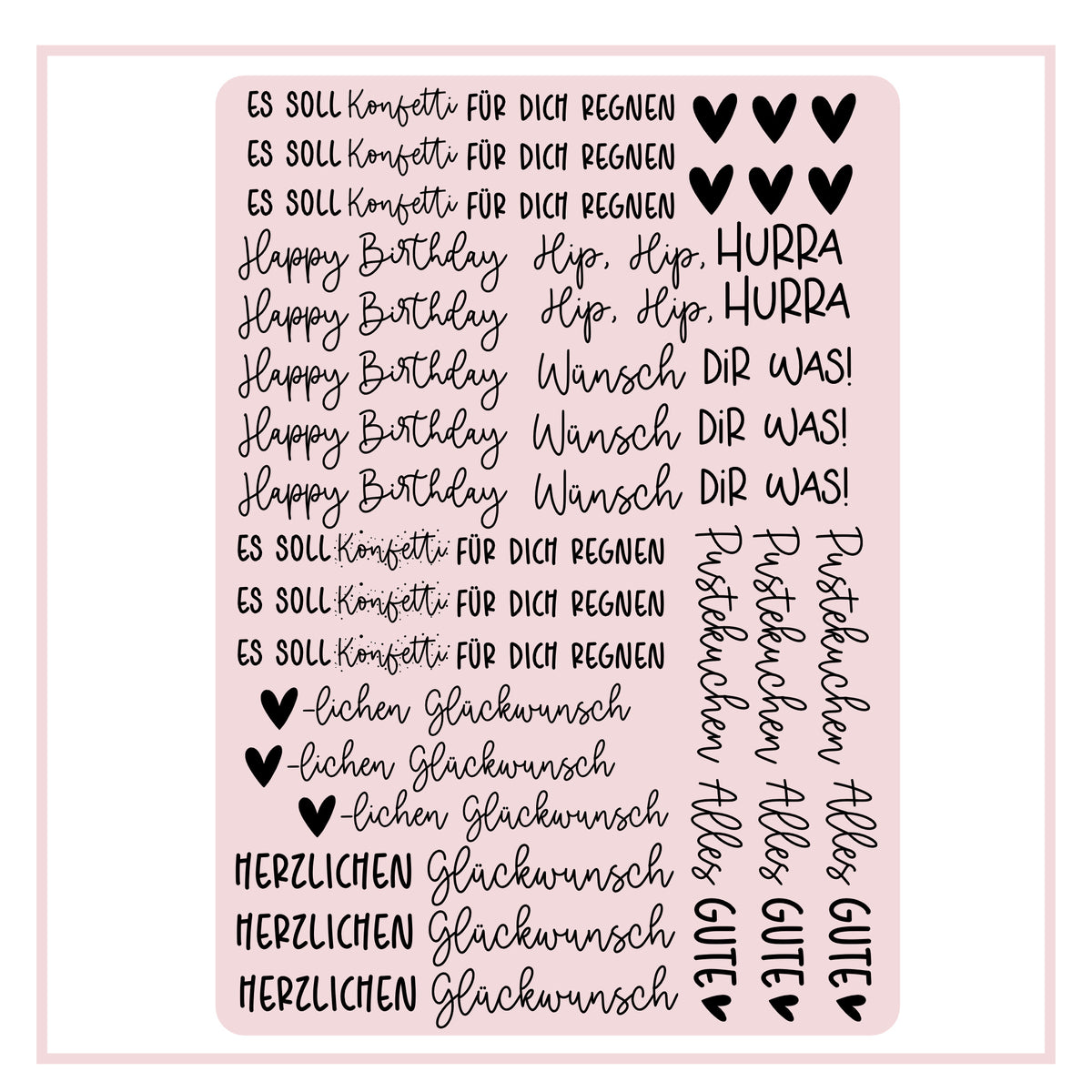 A5 Kerzensticker Geburtstags Konfetti – Milbow