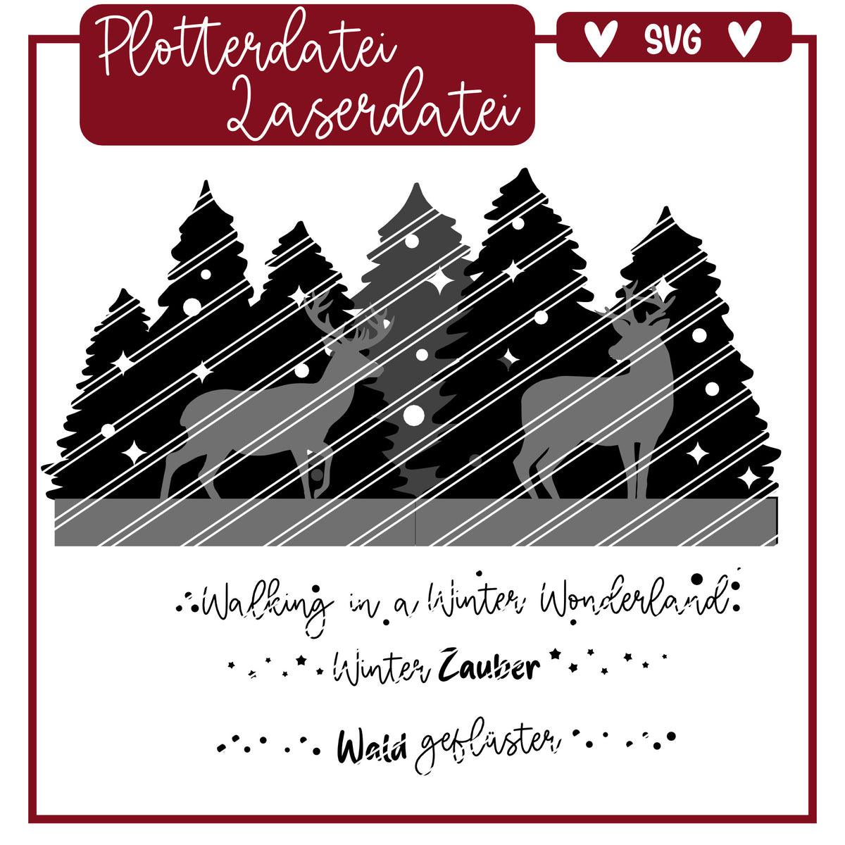 Winterkulisse Plotterdatei – Milbow