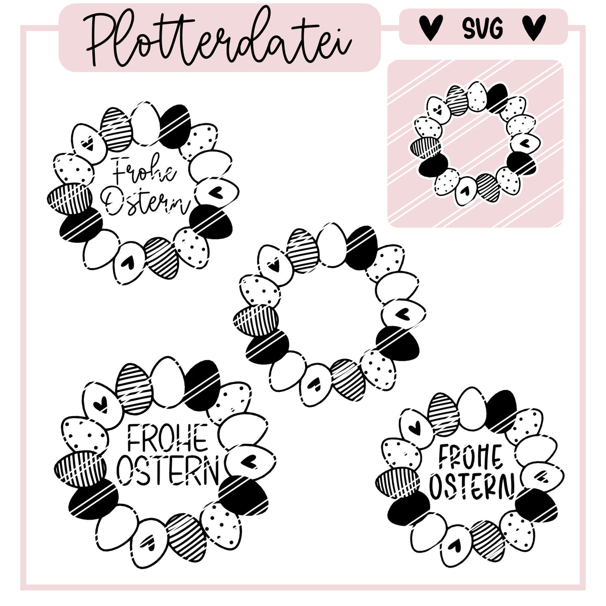 Ostereikranz Plotterdatei – Milbow