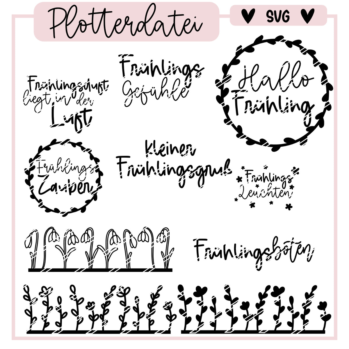 Windlicht Frühling Plotterdatei – Milbow