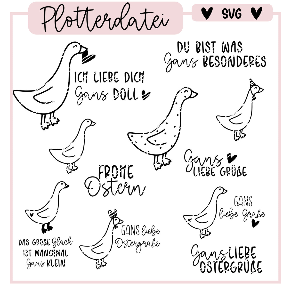 Gans Plotterdatei – Milbow
