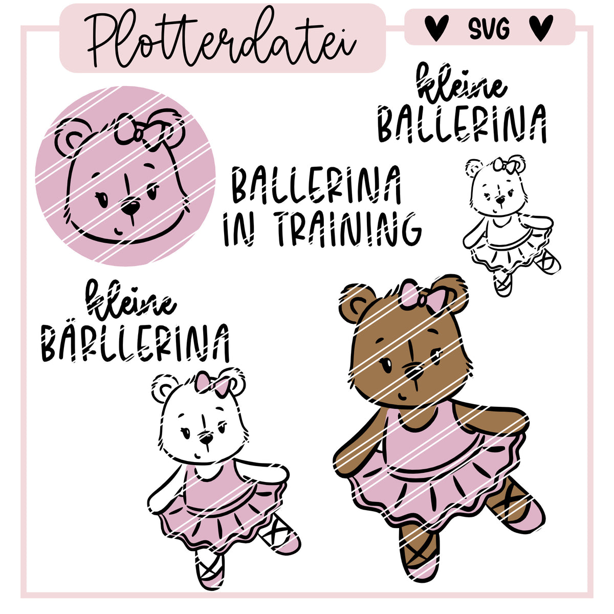 Ballerina Bär Plotterdatei – Milbow
