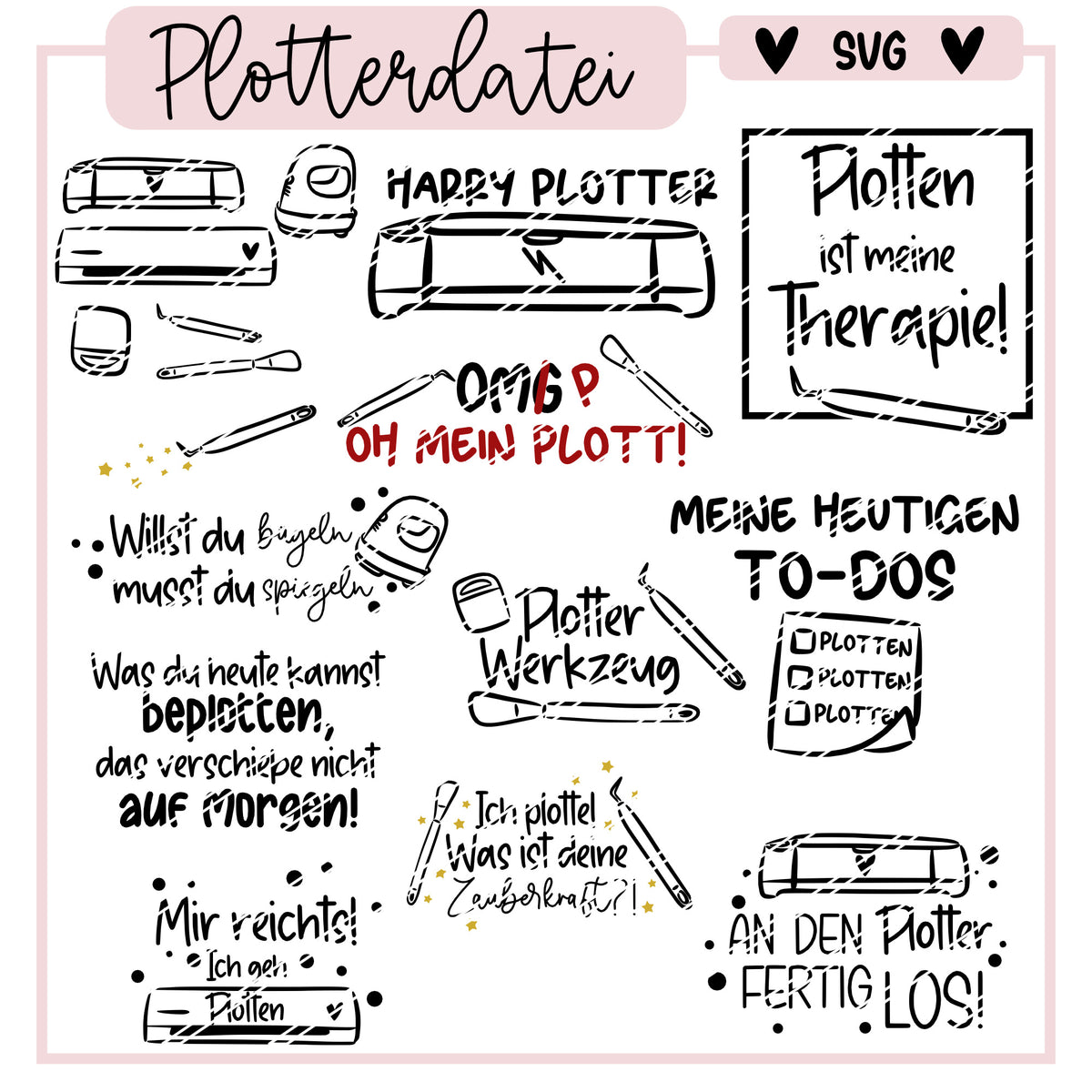 Plotter Sprüche Plotterdatei – Milbow