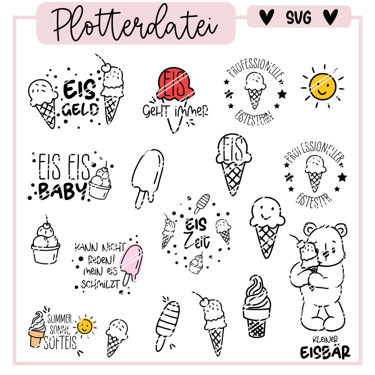 Eis Zeit Plotterdatei – Milbow