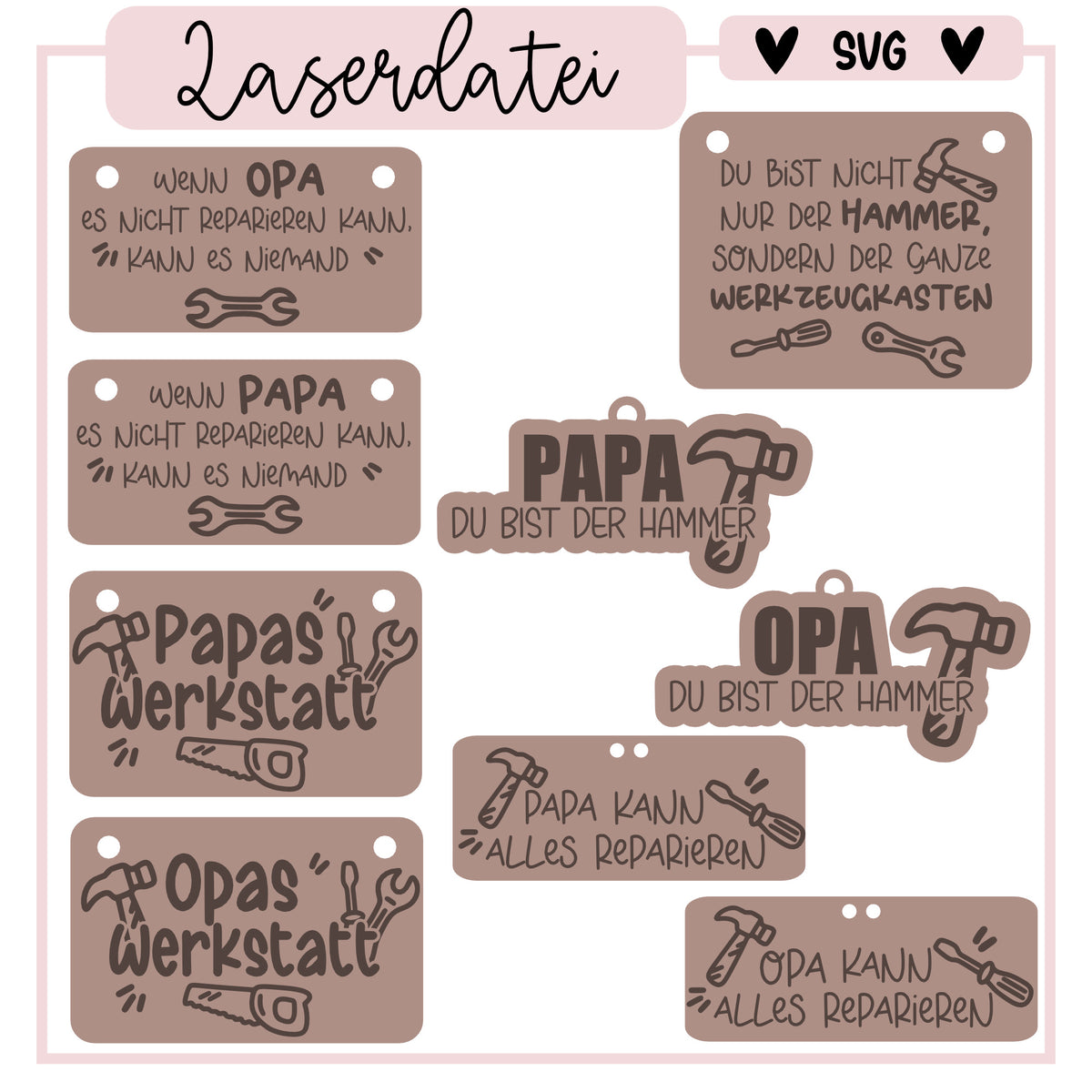 Werkstatt Opa Papa Laserdatei – Milbow