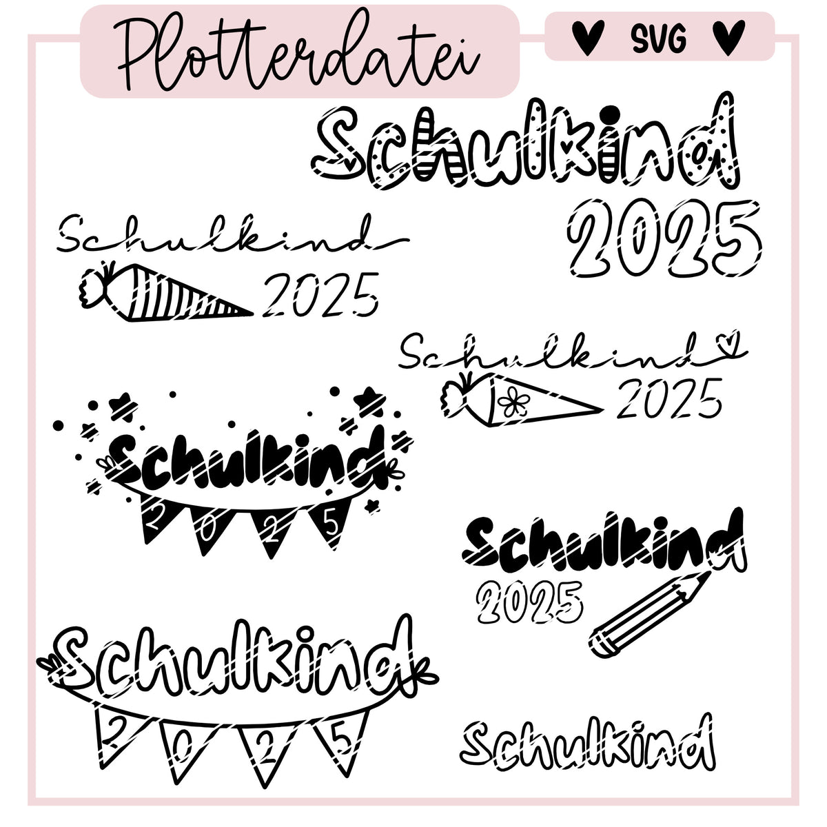 Schulkind 2025 Plotterdatei – Milbow