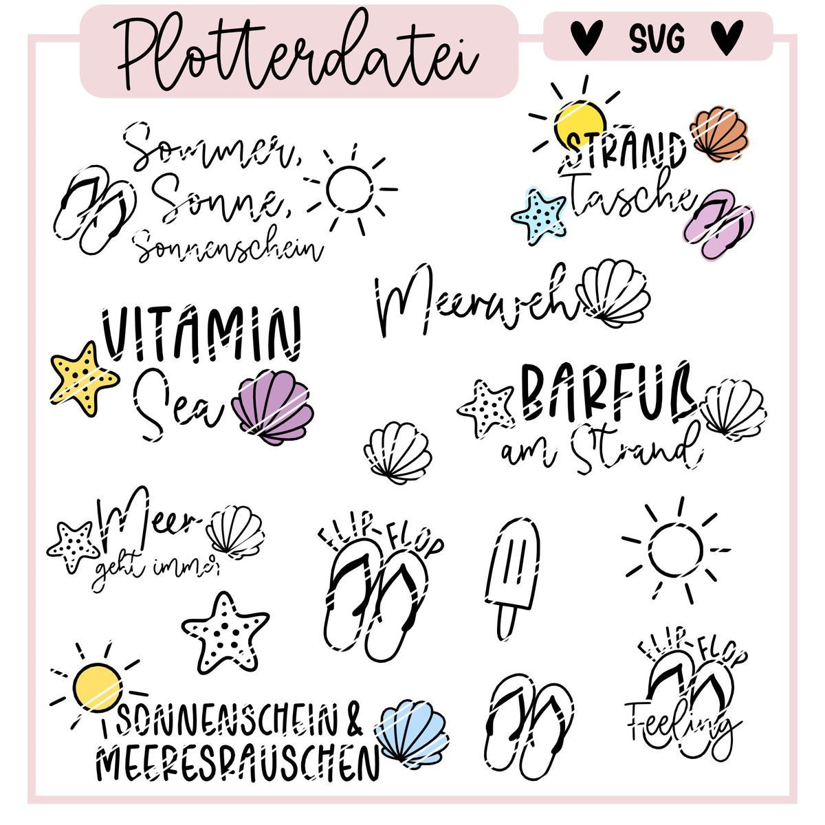 Strand Bundle Plotterdatei – Milbow