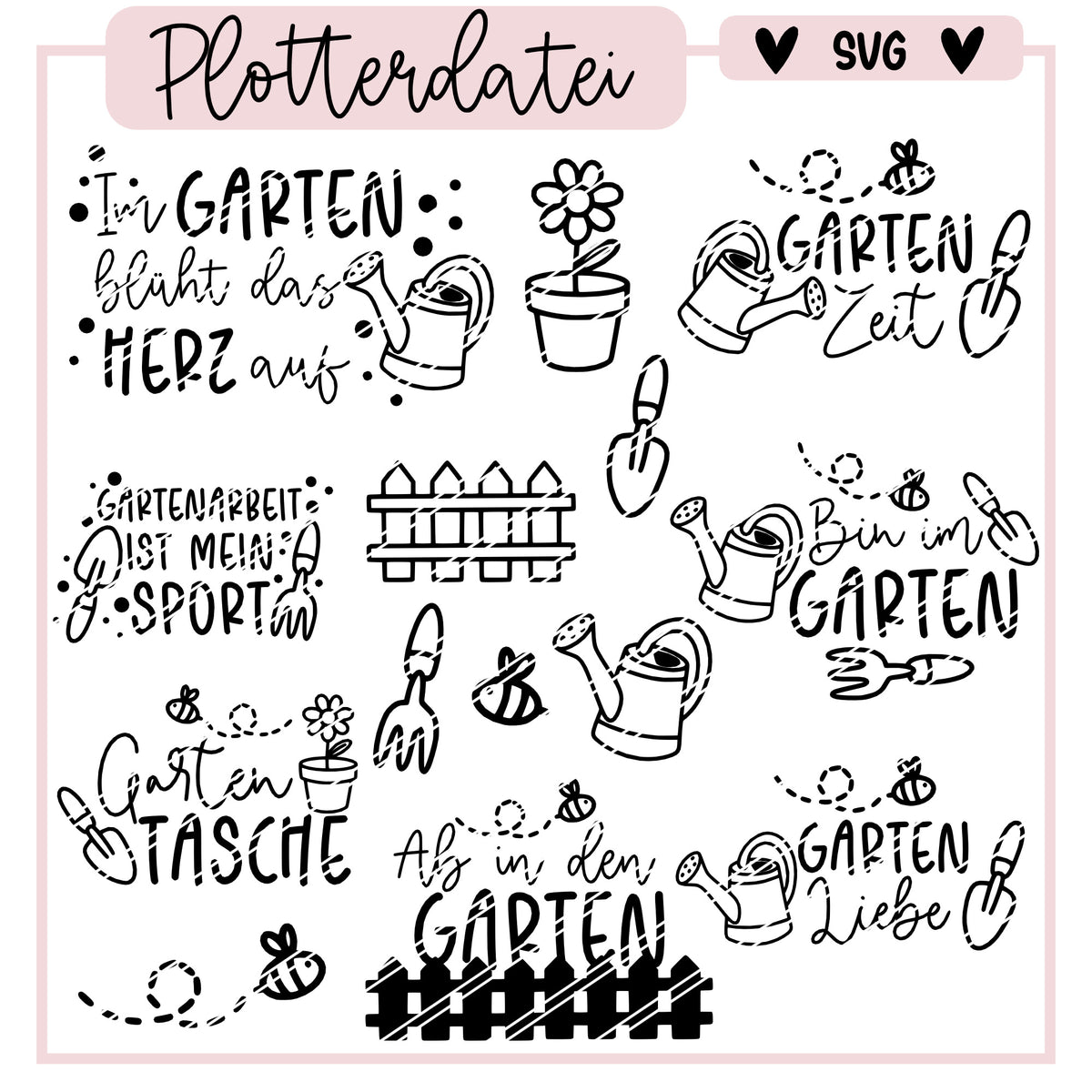 Garten Bundle Plotterdatei – Milbow