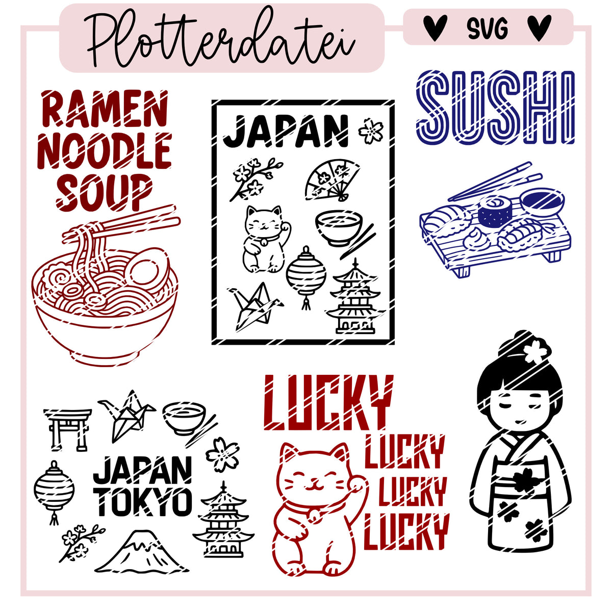 Japan Bundle Plotterdatei – Milbow