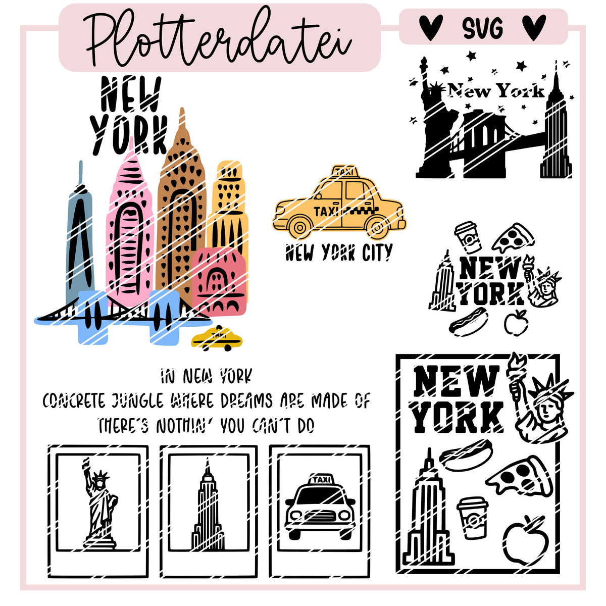 New York Bundle Plotterdatei – Milbow