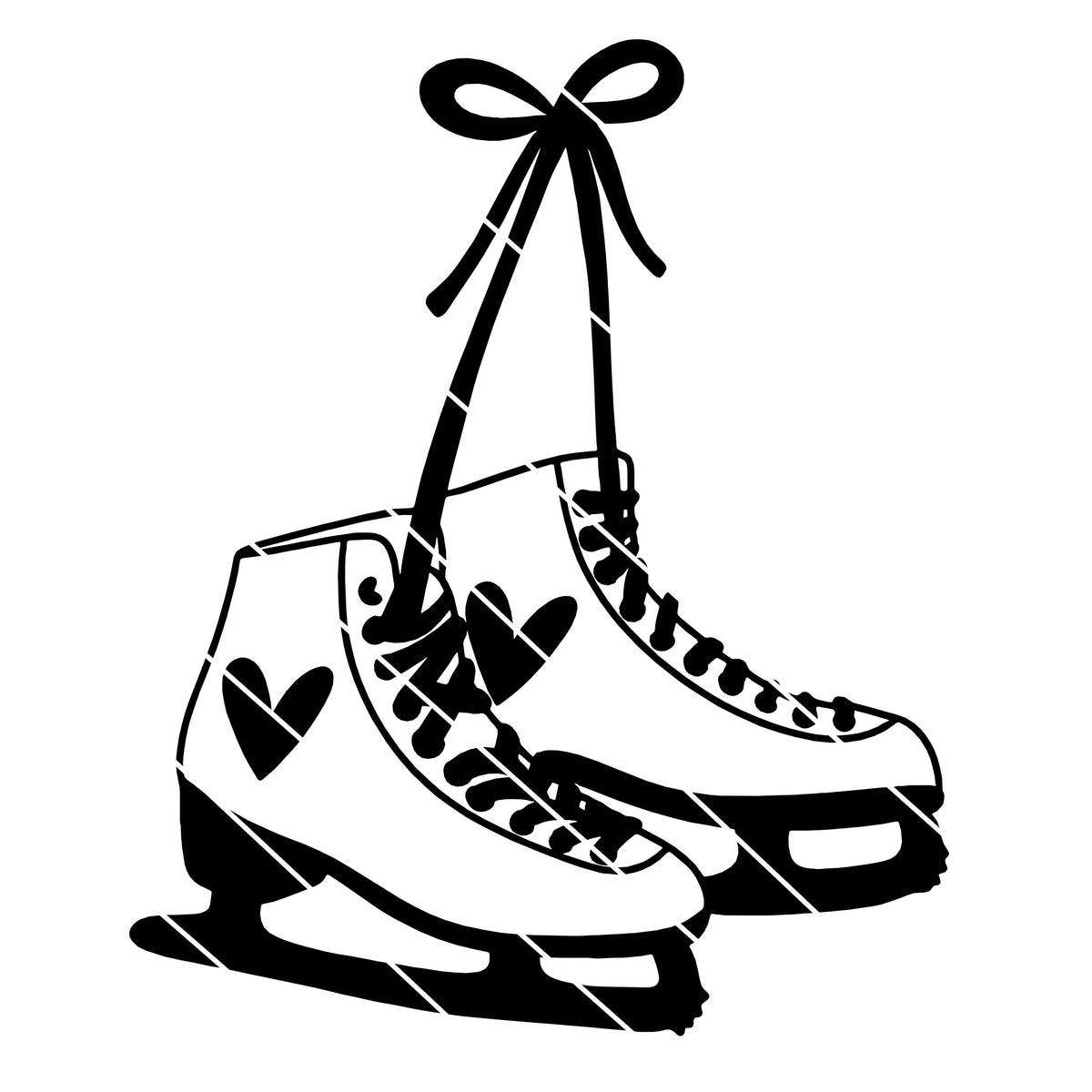 Schlittschuhe Plotterdatei – Milbow