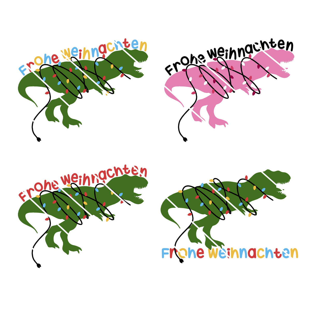 T-Rex Lichterkette Plotterdatei – Milbow