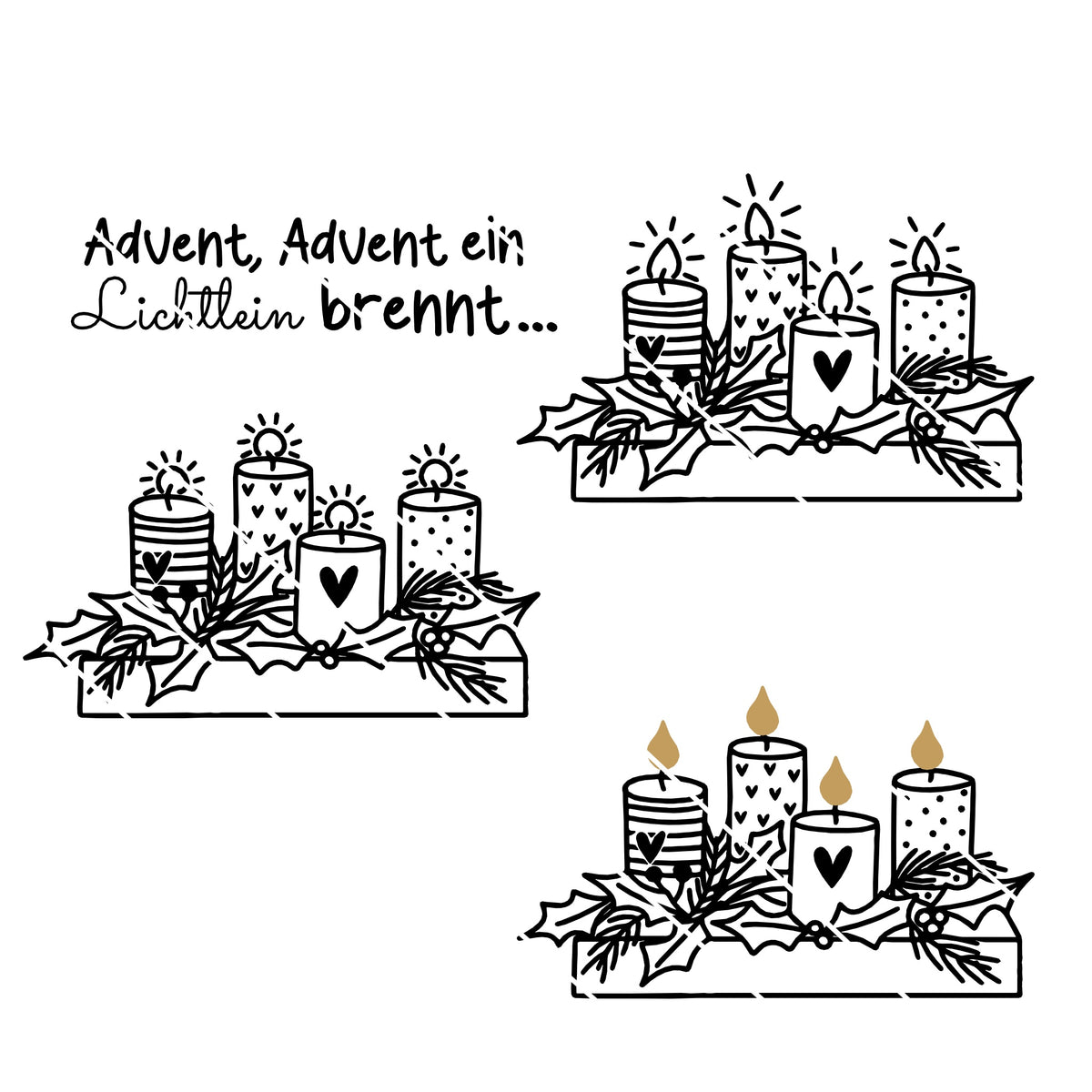 Adventskranz Plotterdatei – Milbow