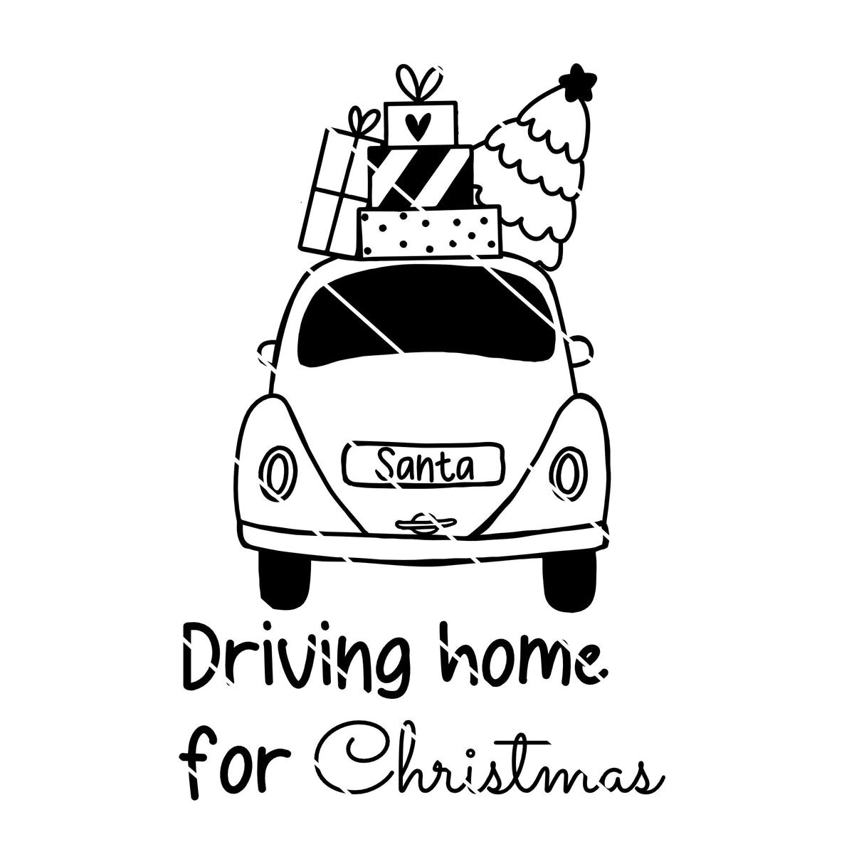 Weihnachtsauto Plotterdatei – Milbow
