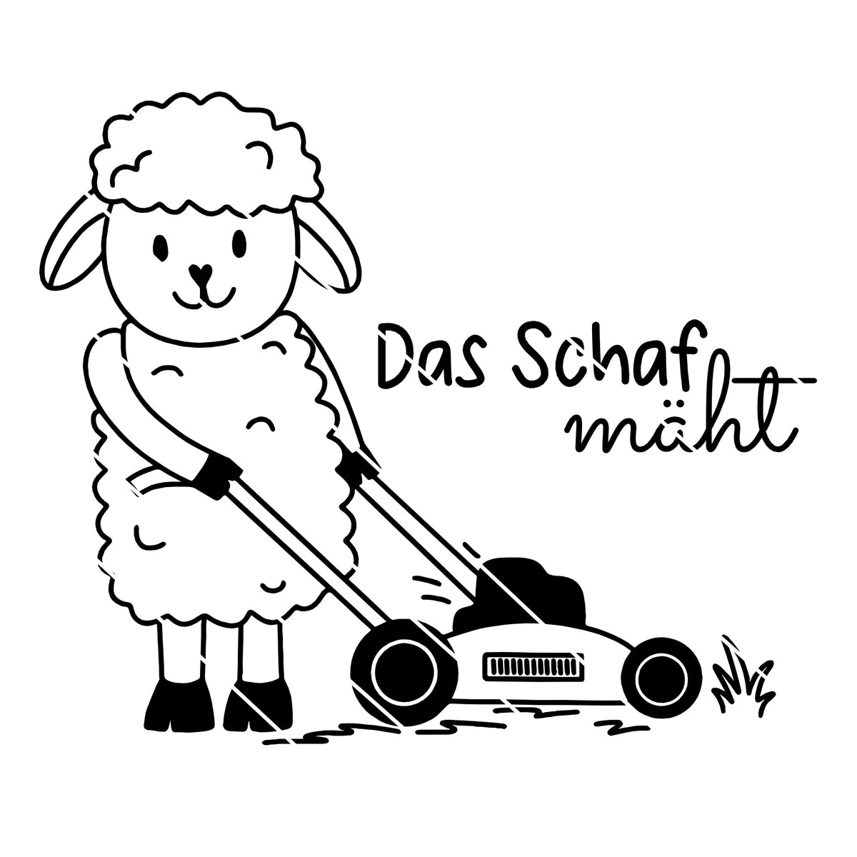 Mähendes Schaf Plotterdatei – Milbow
