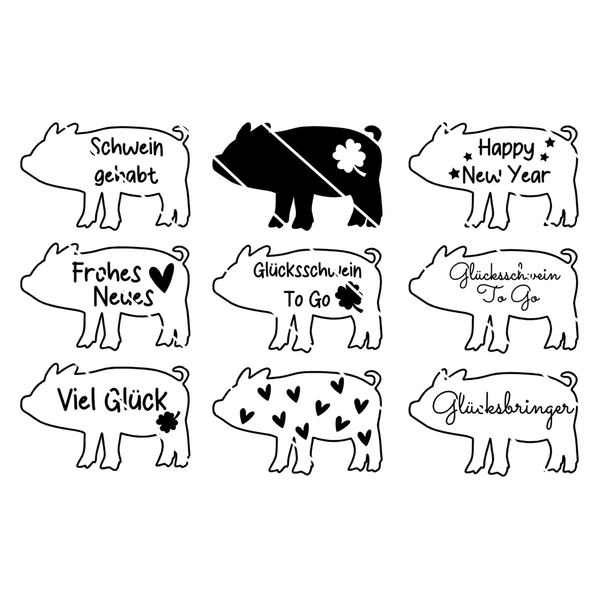 Schweinchen Plotterdatei – Milbow