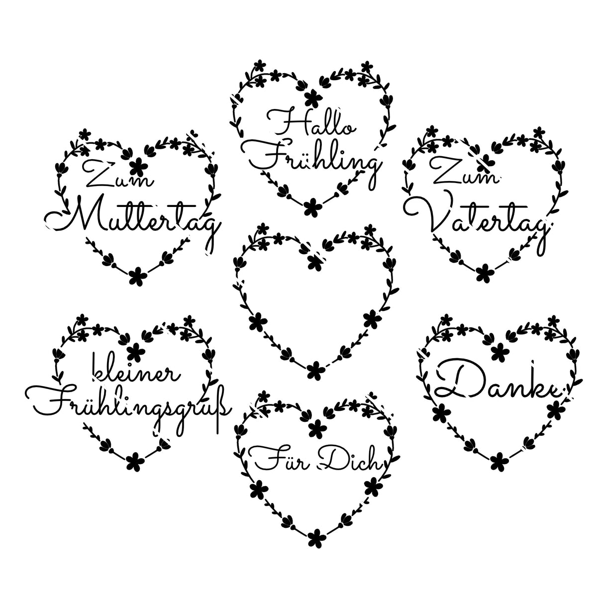 Herzblumenkranz Plotterdatei – Milbow