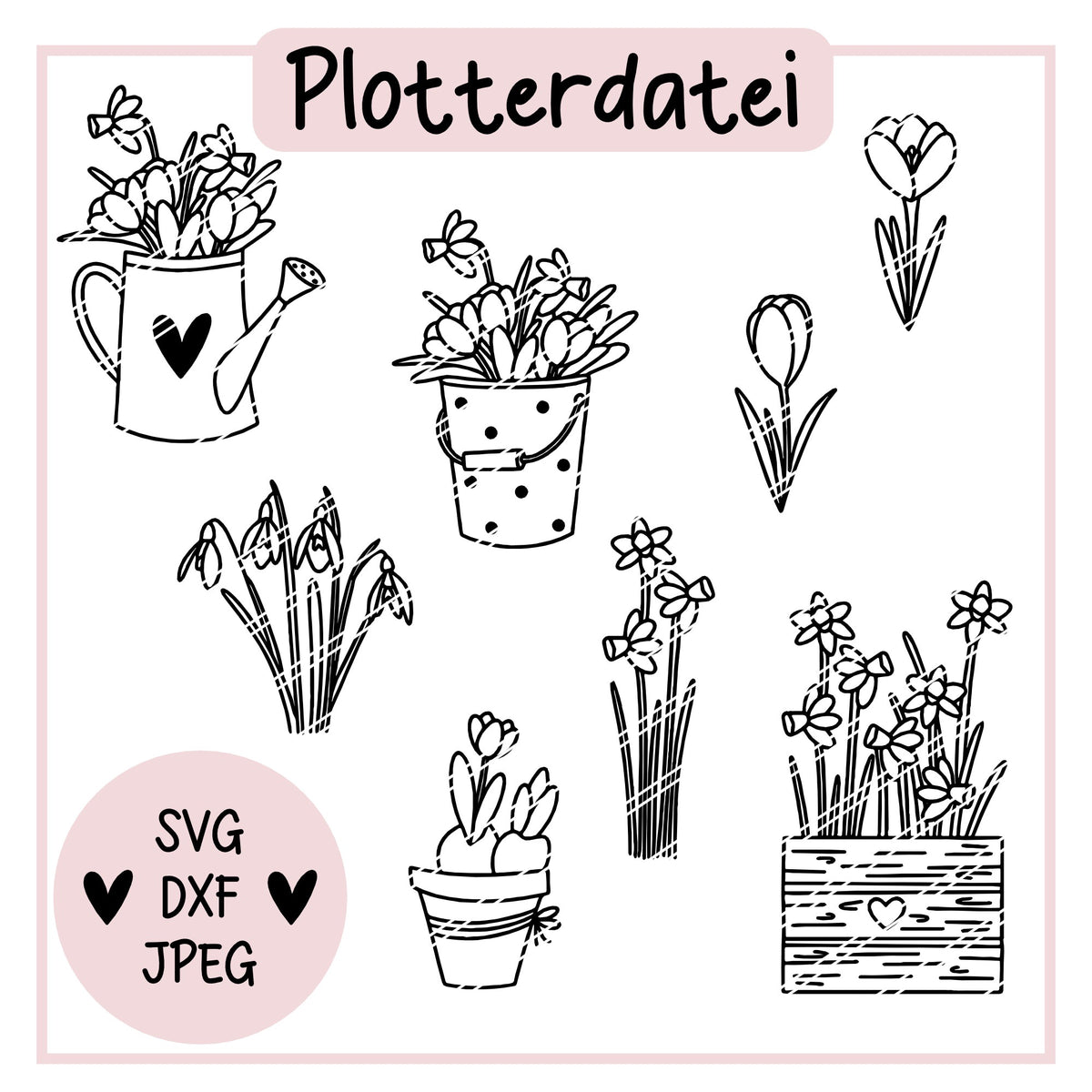 Blumenmix Plotterdatei – Milbow