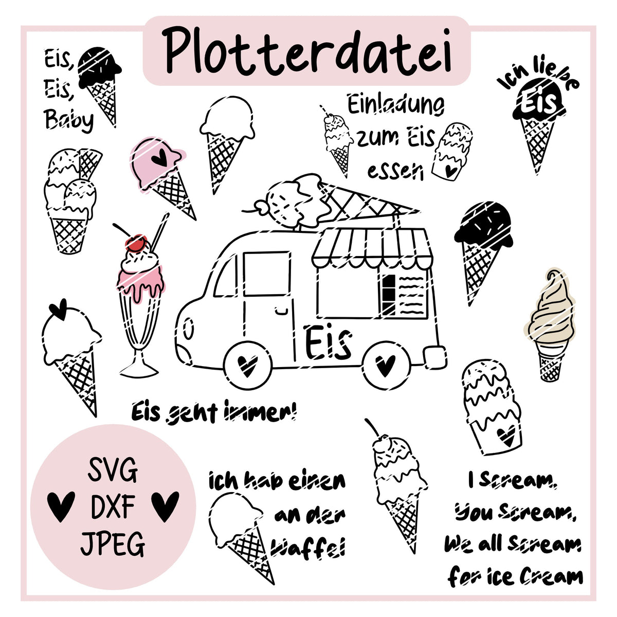 Eiswagen Plotterdatei – Milbow