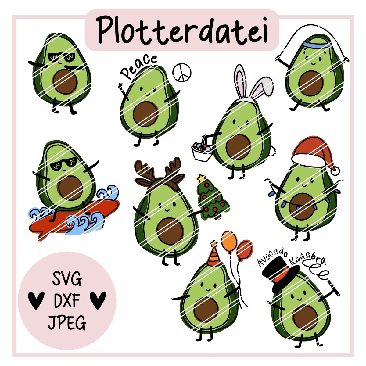 Mr. Ricardo Avocado Plotterdatei – Milbow