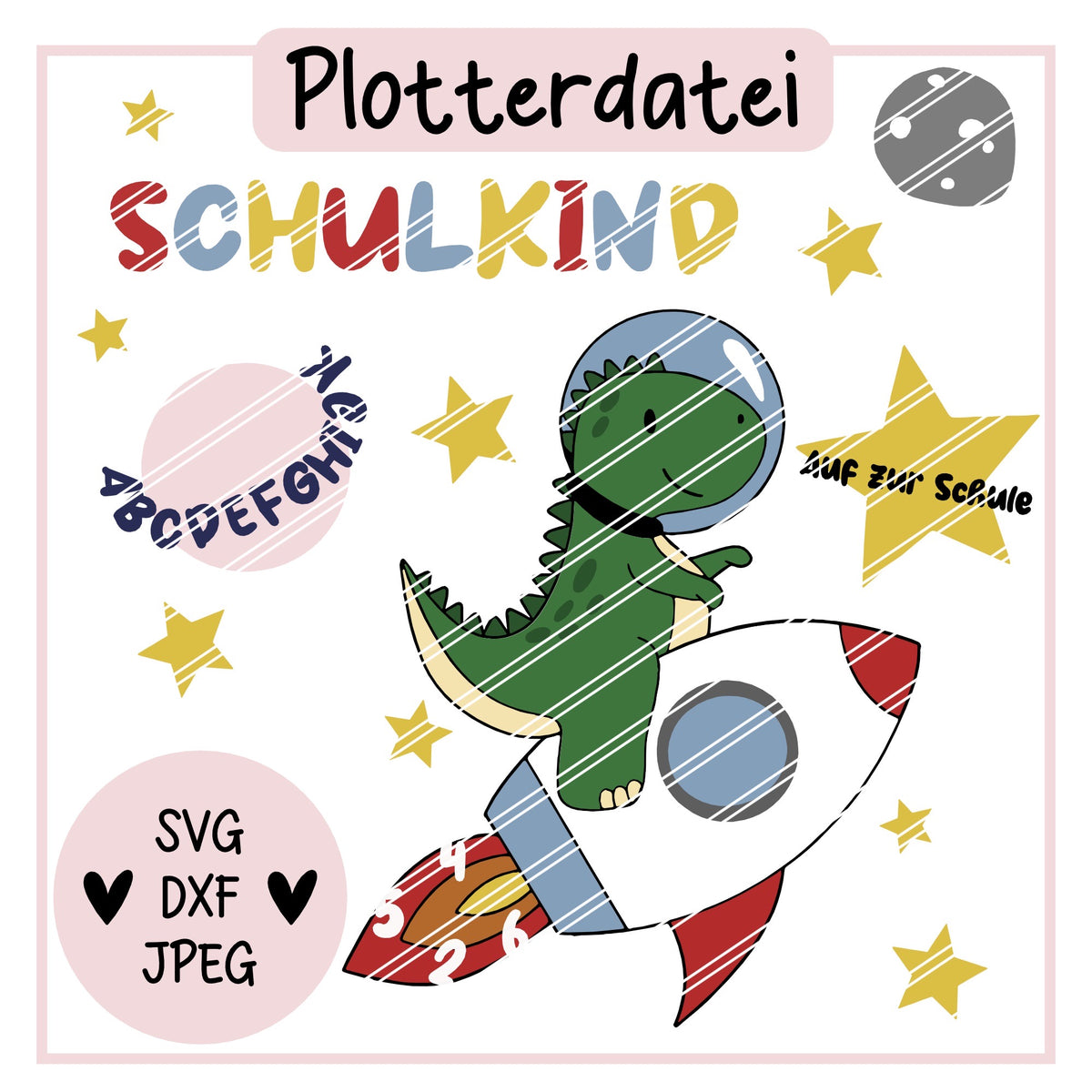 Astronauten Dino Charlie Plotterdatei – Milbow