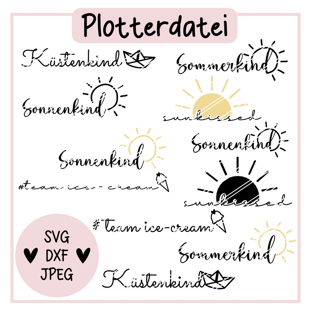 Sommer Shirt Plotterdatei – Milbow