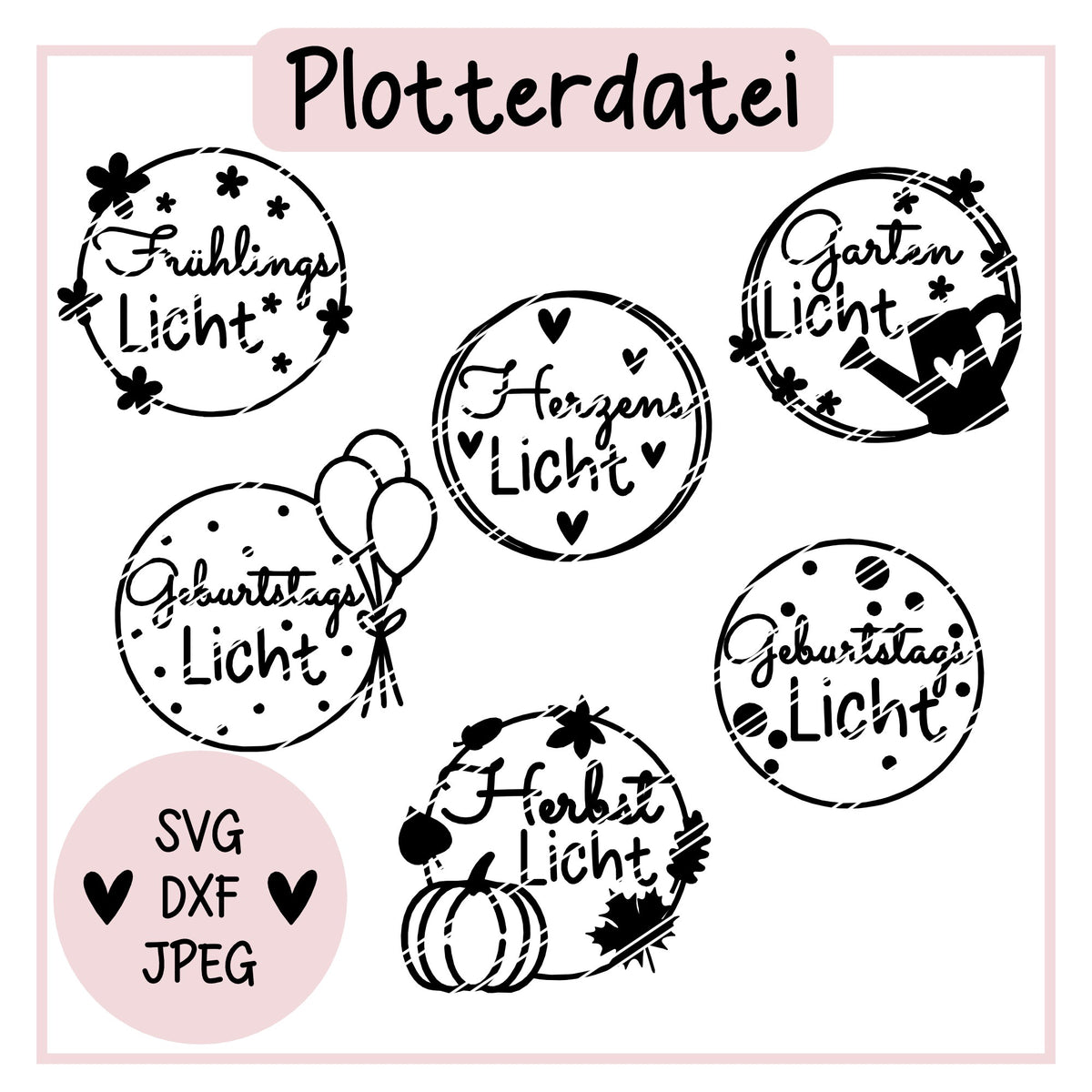 Windlicht Vorlagen Plotterdatei – Milbow