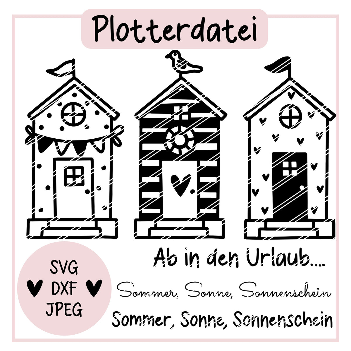 Strandhäuser Plotterdatei – Milbow