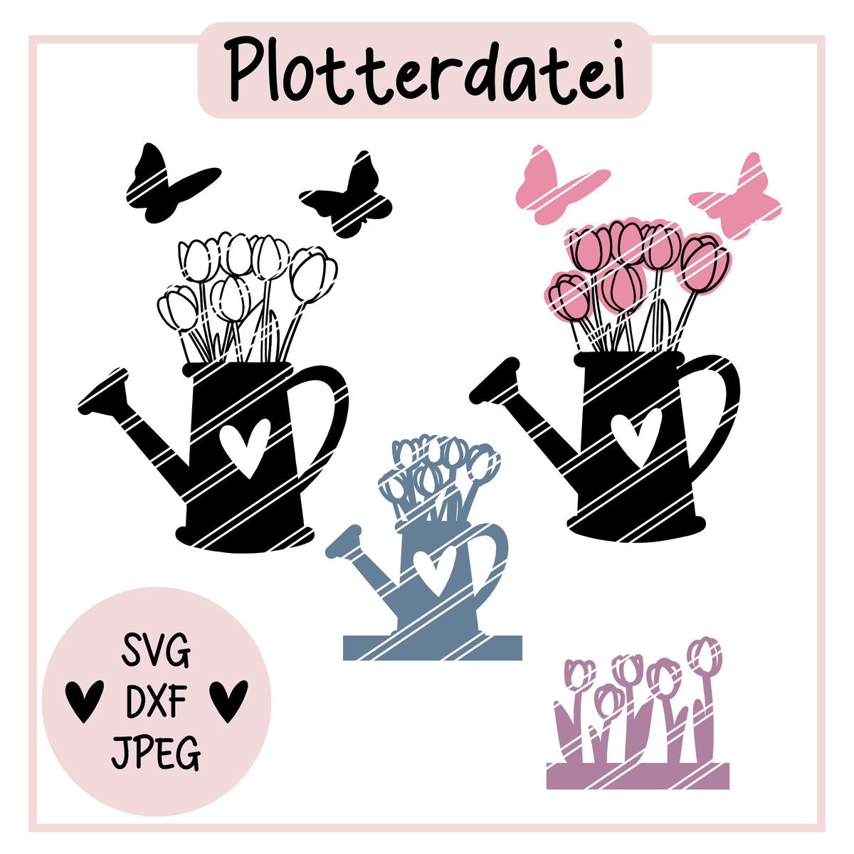 Tulpen in Kanne Plotterdatei – Milbow