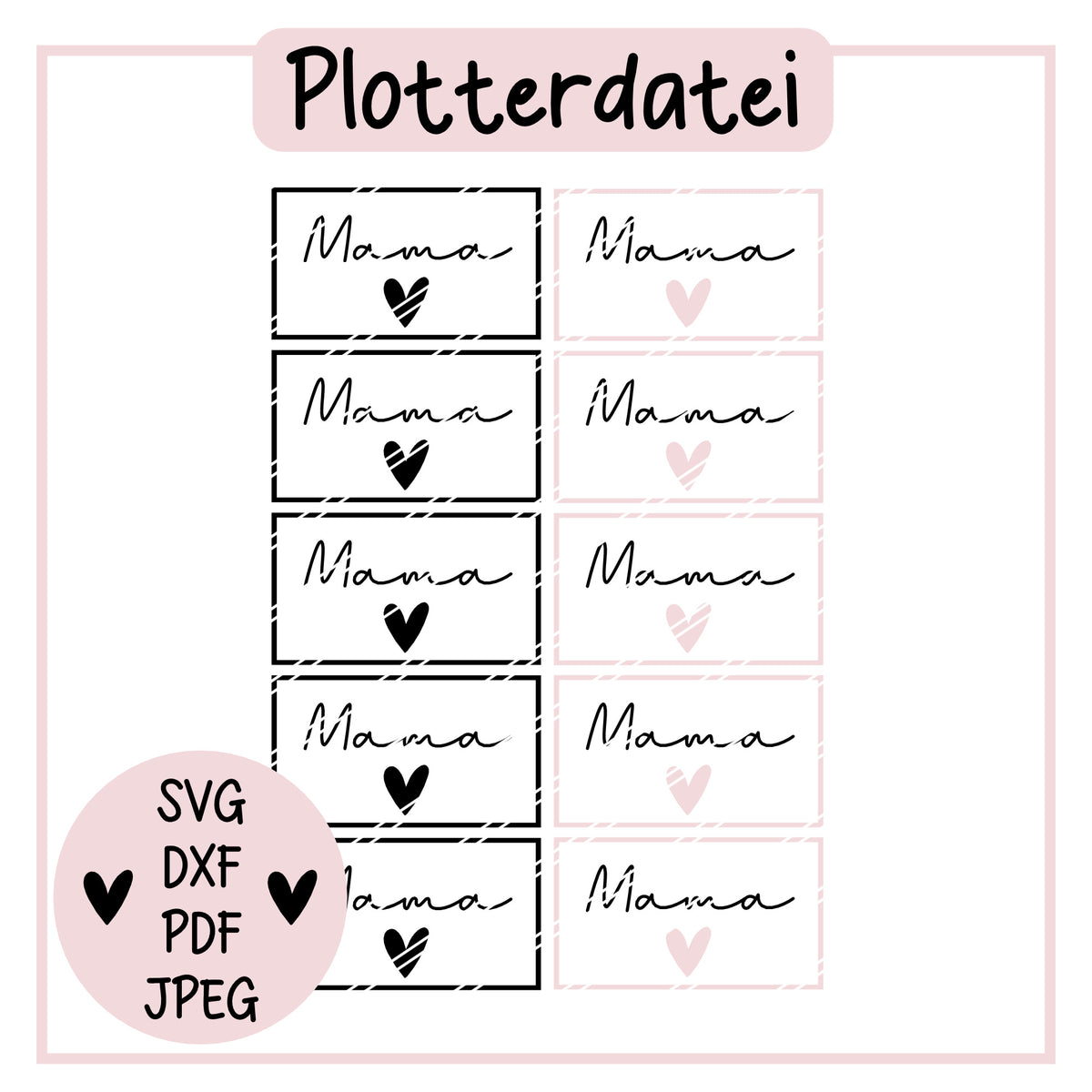 0€ Mama Kerzensticker Plotterdatei – Milbow