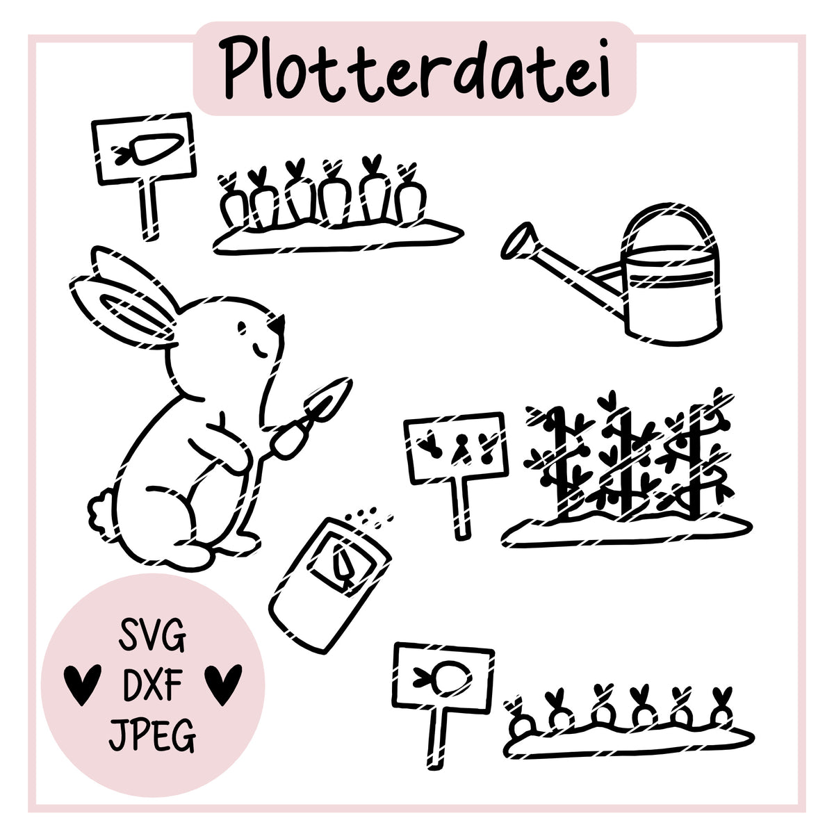 Garten Hase Plotterdatei – Milbow