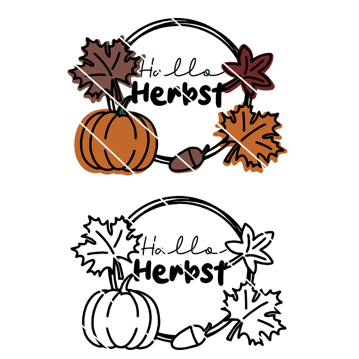 Hallo Herbst Kranz Plotterdatei – Milbow