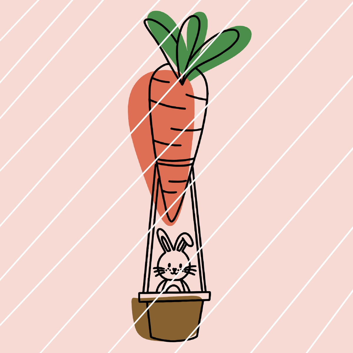 Hase im Ballon Plotterdatei – Milbow