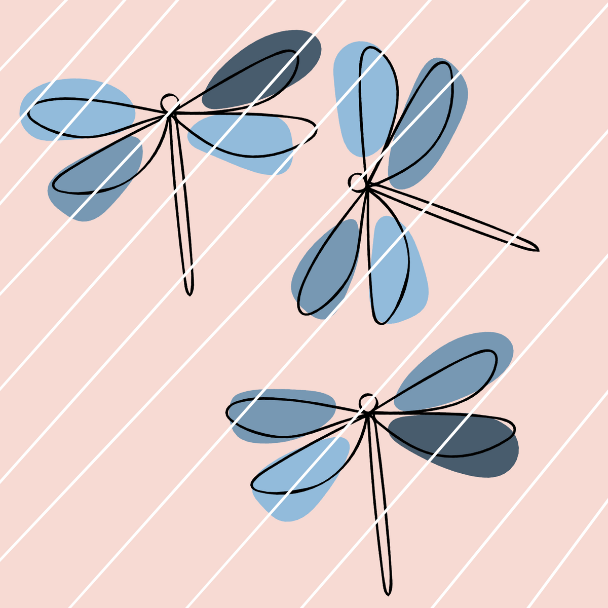 Singleline Libellen Plotterdatei – Milbow