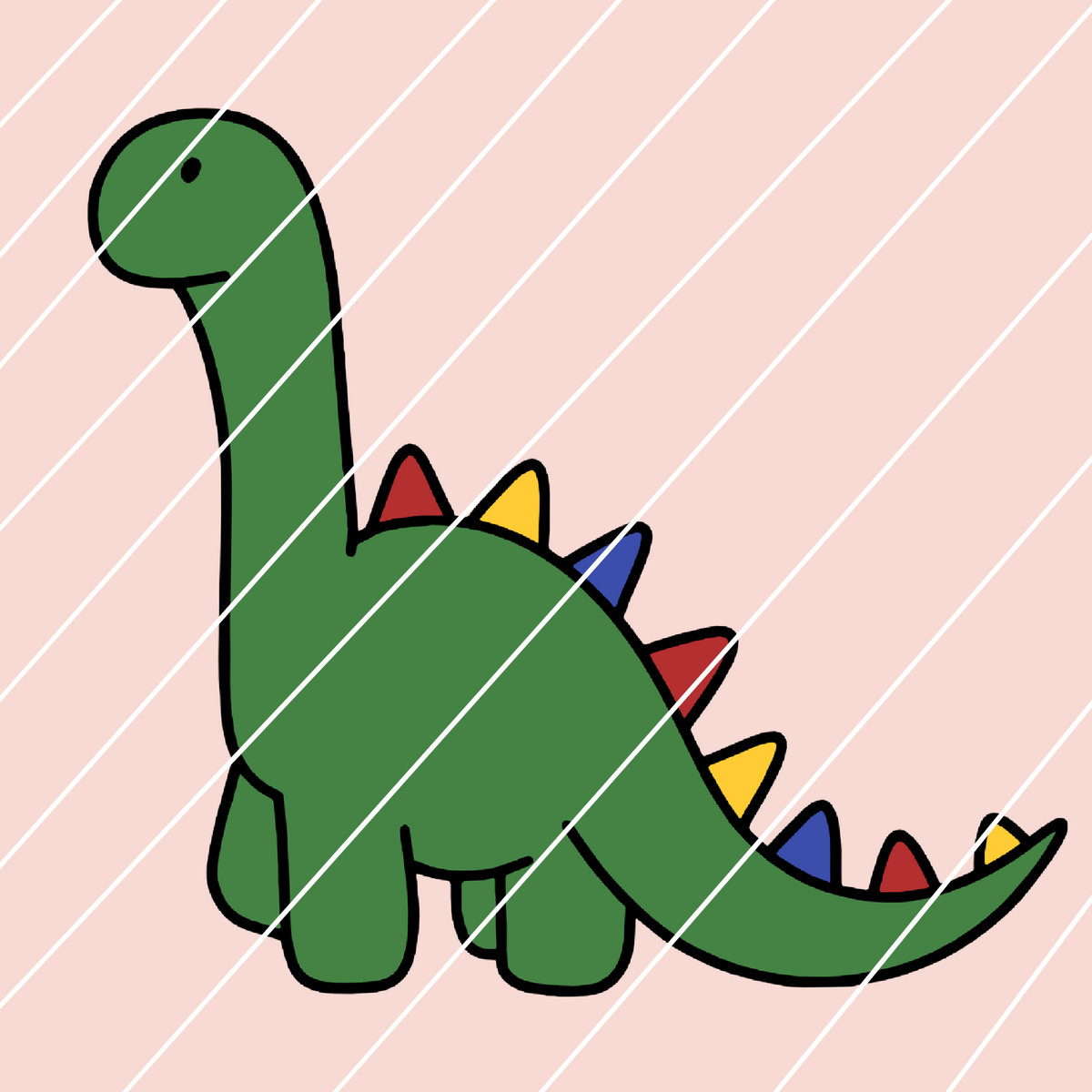 Dino Regenbogen Plotterdatei – Milbow