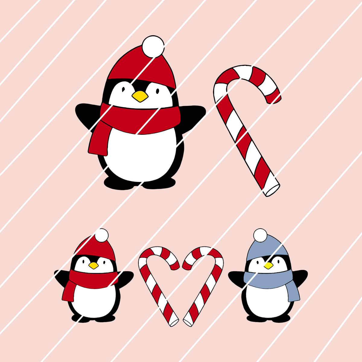 Süßer Weihnachtspinguin Plotterdatei – Milbow