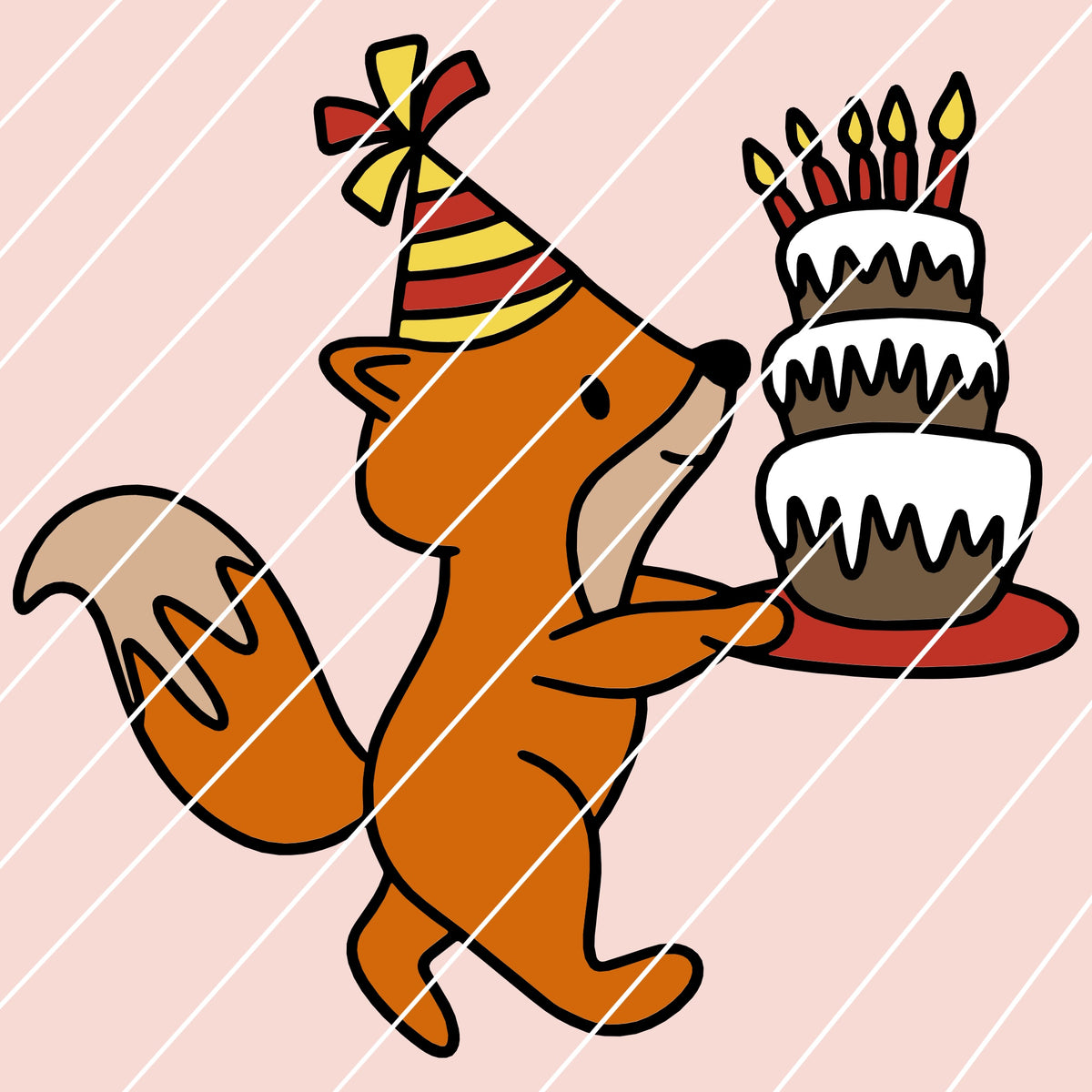 Geburtstagsfuchs Plotterdatei – Milbow