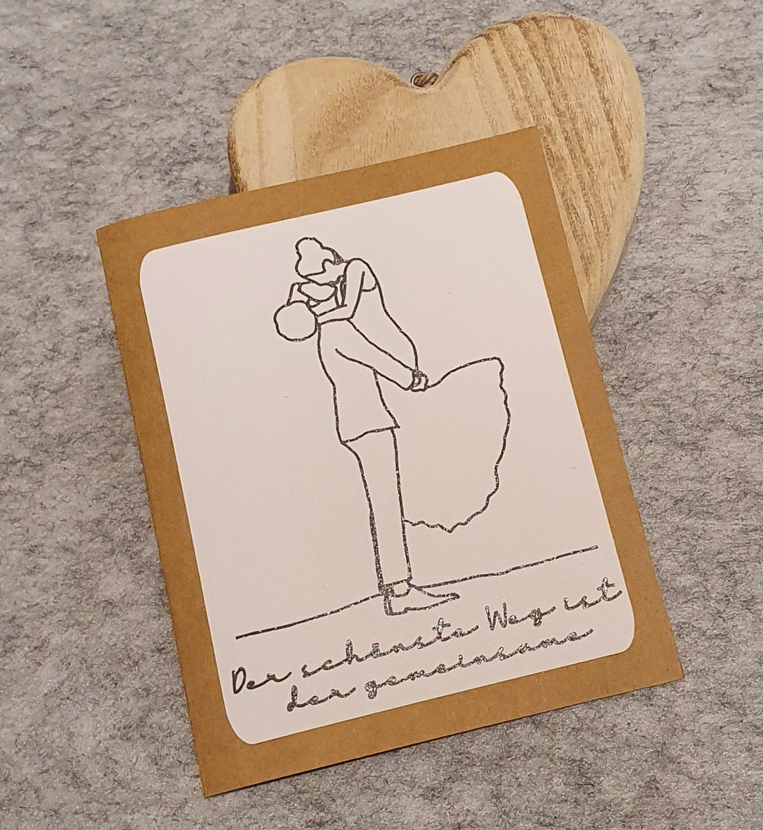 Brautpaar Singleline Plotterdatei – Milbow