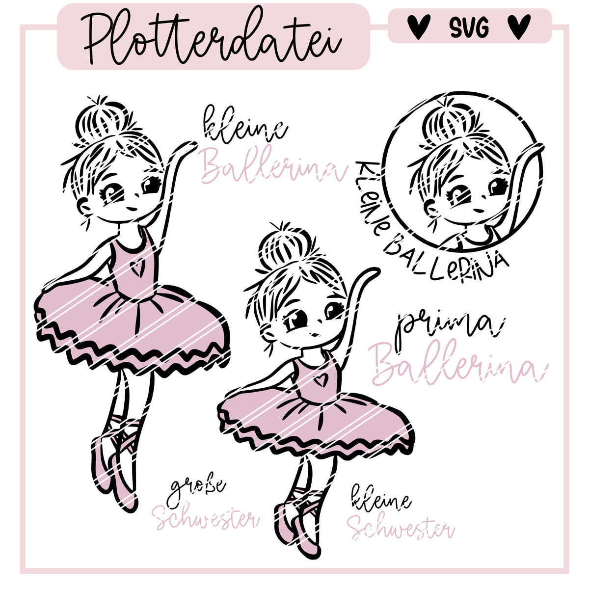 kleine Ballerina Plotterdatei – Milbow