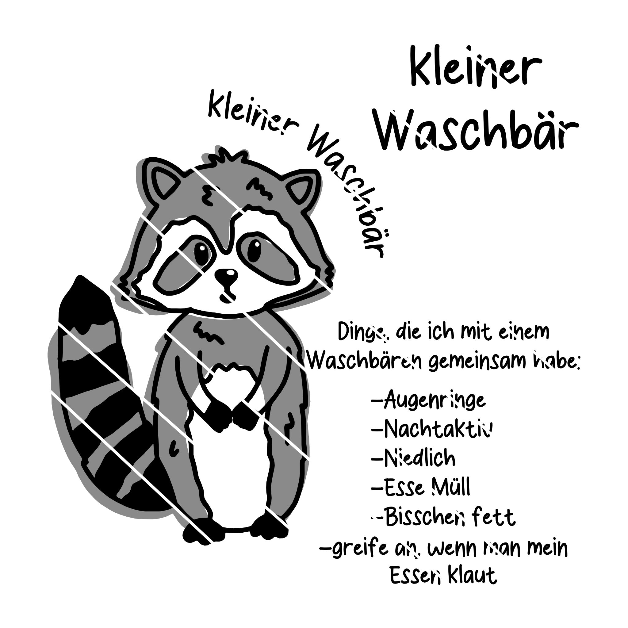 Waschbär Plotterdatei – Milbow