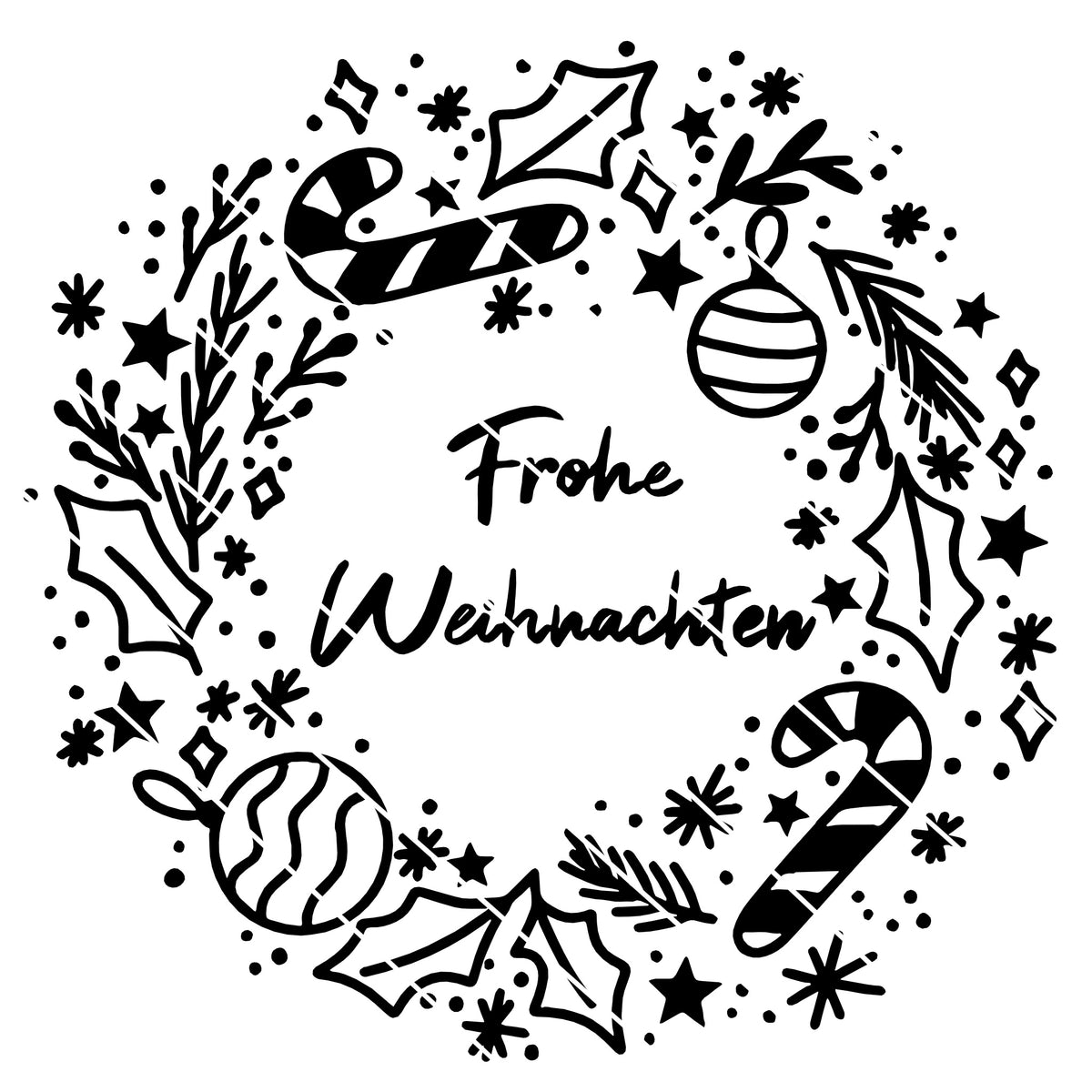 Frohe Weihnachten Kranz – Milbow