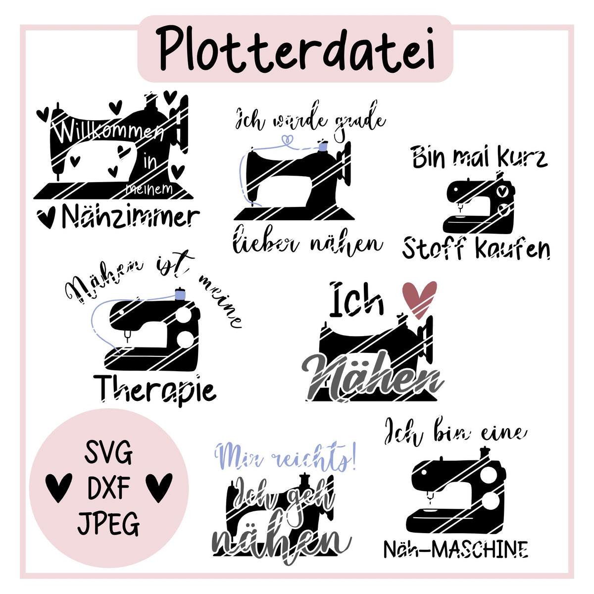 Nähmaschine Plotterdatei – Milbow